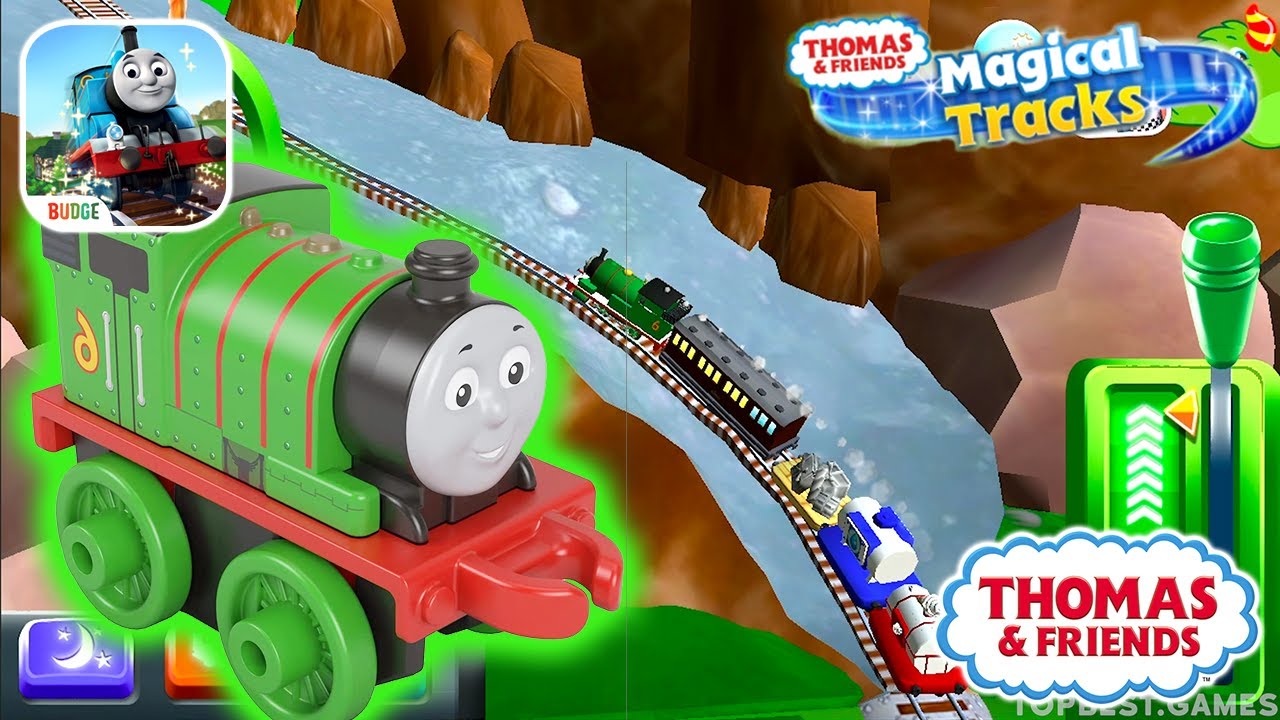PERCY ESCAPES WATER SLIDE Mountain! 🟢🟢🌊💦 #61 Thomas & Friends: Magical ...