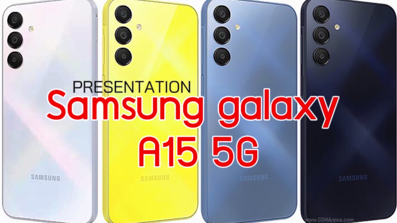 Presentation Samsung galaxy A15 5G - YouTube
