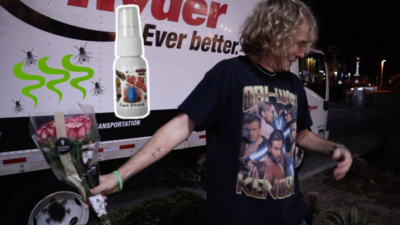 Fart Spray On Flowers Prank!!! - YouTube