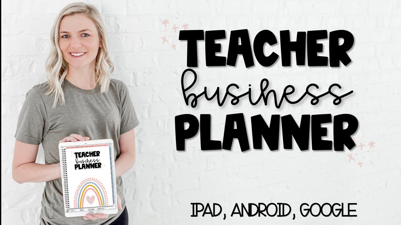 Teacher Business Planner | Digital Planner - YouTube