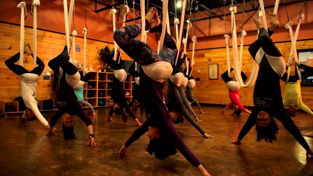 AntiGravity® AIRBarre Workouts Reach New Heights at Raffa Yoga - YouTube