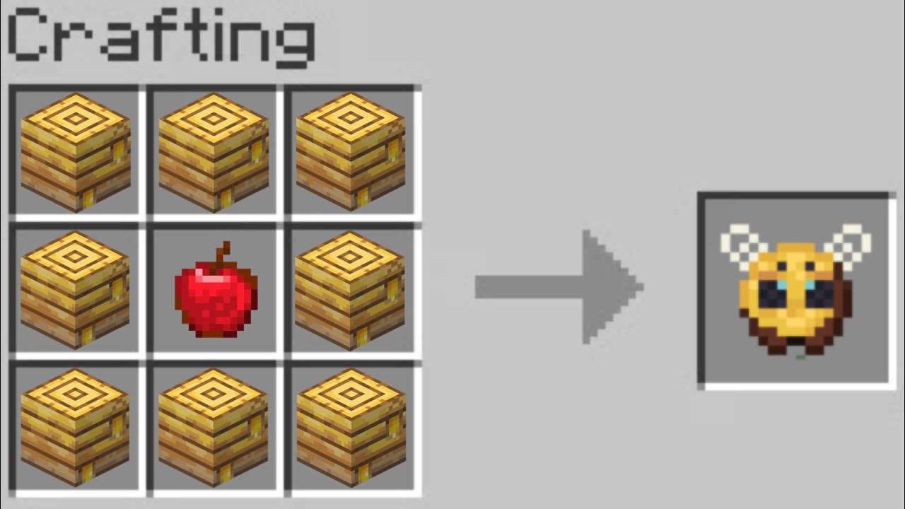 Crafting A Bee Apple in Minecraft (Apples Plus MOD) - YouTube