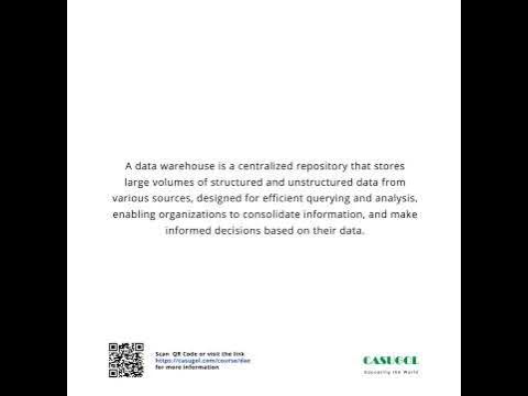 What is Data Warehouse? | DAE | Data Analytics | CASUGOL ...