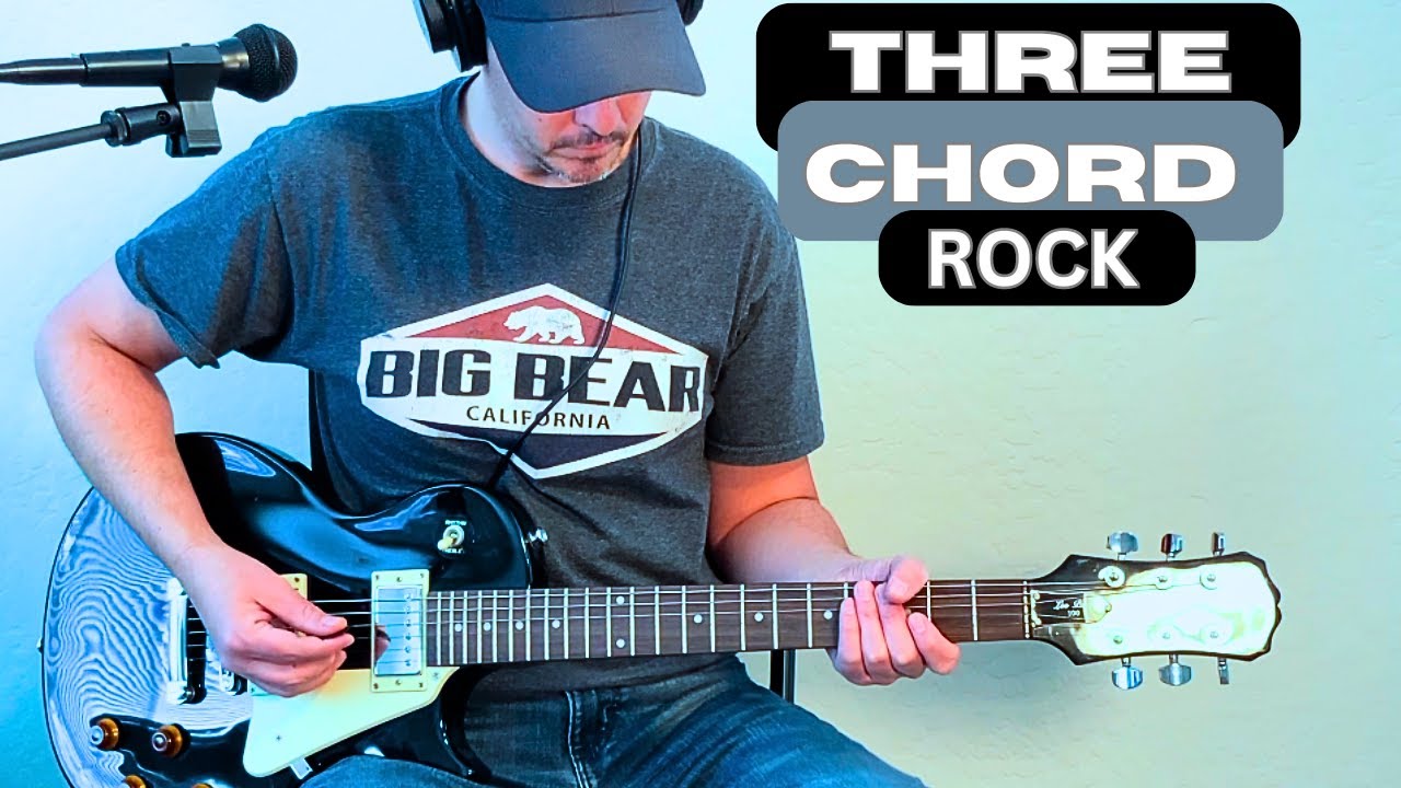 Three Chord Rock Guitar Lesson for Beginners - YouTube