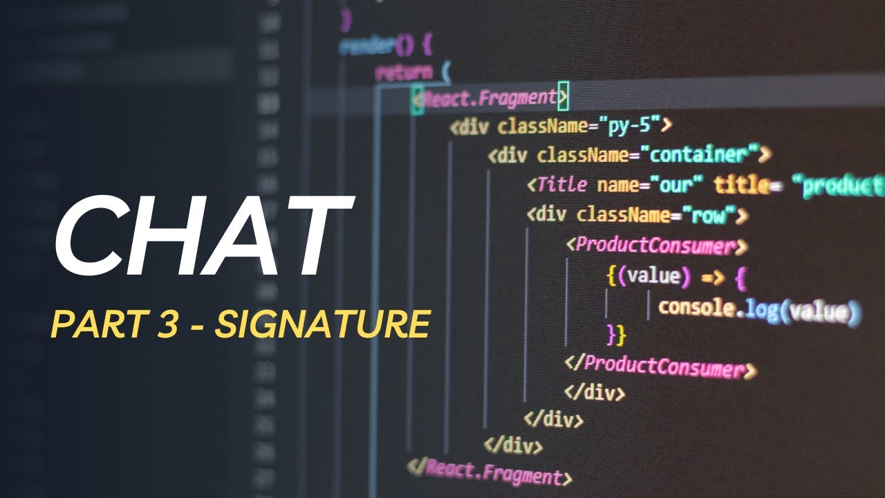 Chat Application Tutorial Part 3 (Digital Signature) #tutorial - YouTube