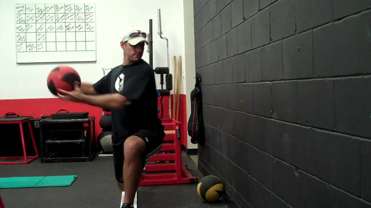 MB Rotation Toss (Balance) - DeLucasTraining.com - YouTube