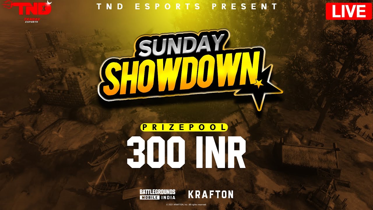 TND ESPORTS PRESENTS SUNDAY SHOWDOWN LIVE NOW #t3 #bgmilive - YouTube