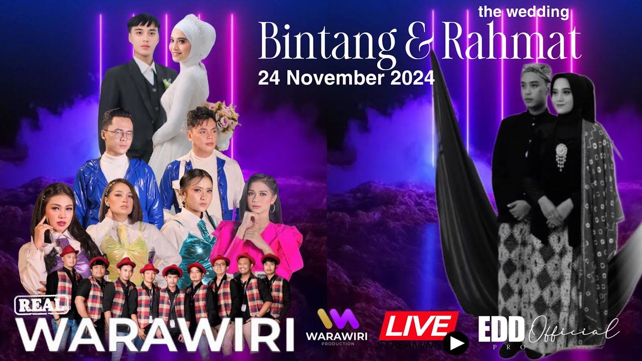 LIVE // Warawiri Ent../ Pernikahan Bintang & Rahmat / Minggu 24 ...
