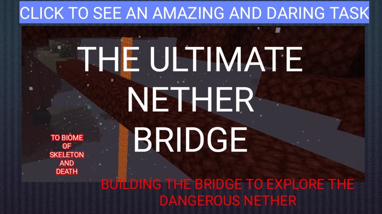 Building the epic nether bridge (minecraft part 9) - YouTube