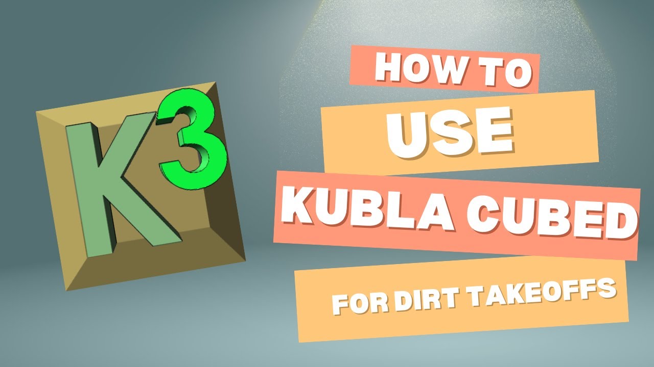Dirt Work Estimating - Using Kubla Cubed to do a Dirt Takeoff - YouTube