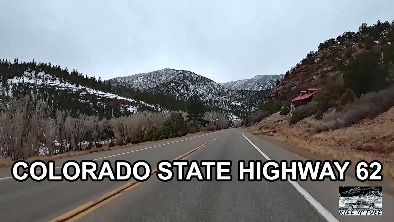 4K Colorado State Highway 62 (CO-62 W) ~ Ridgway, Colorado to CO-145 ...