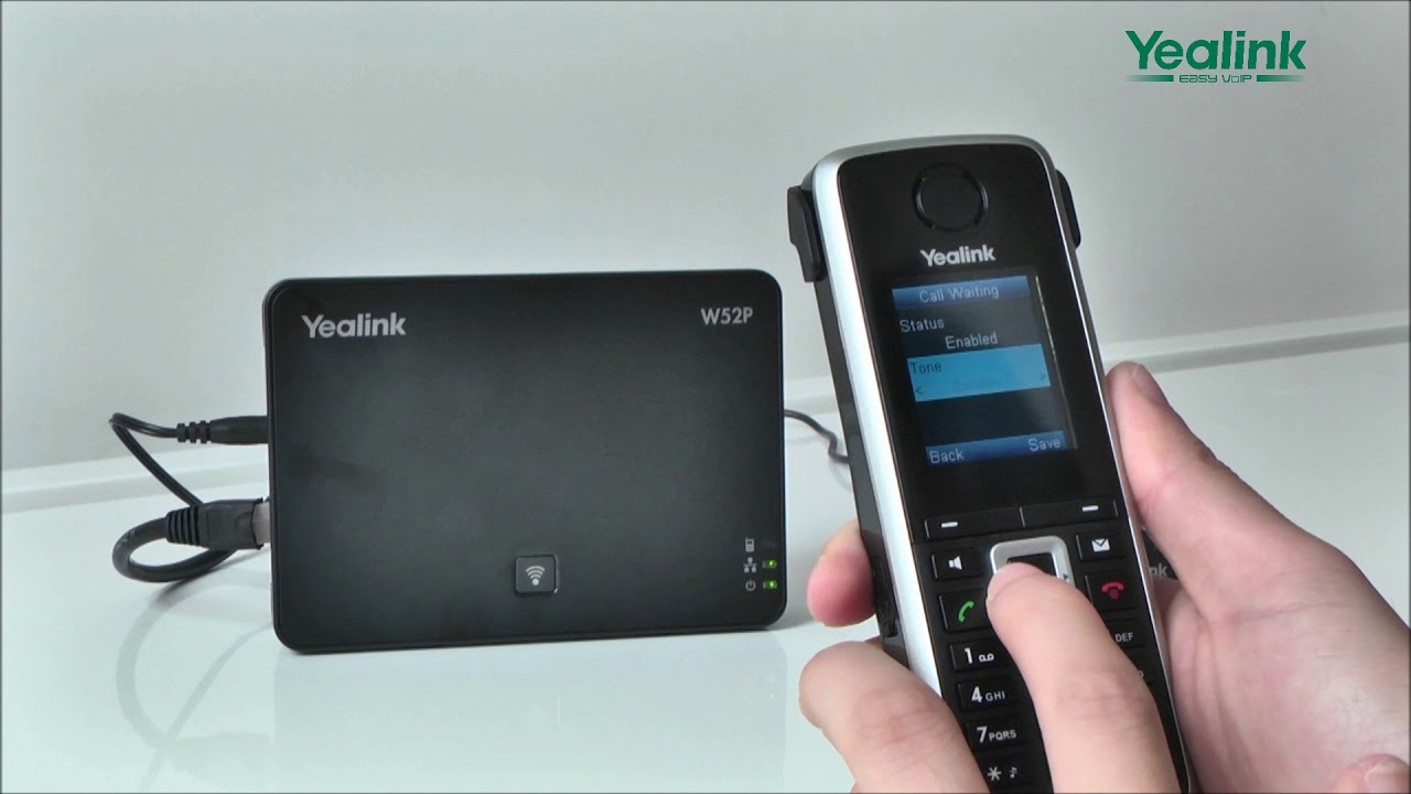 W52P DECT IP Phone - Call Waiting - YouTube