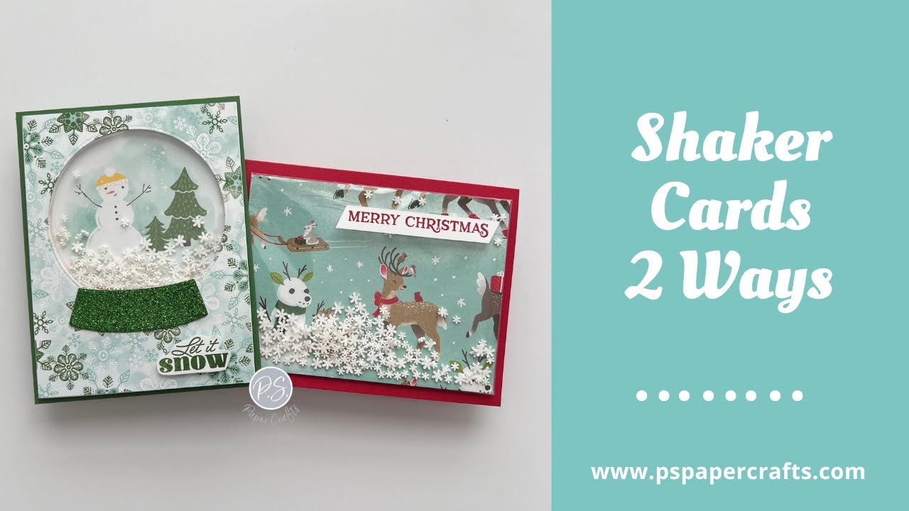 How to Make Shaker Cards 2 Ways - YouTube
