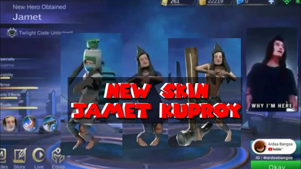 NEW SKIN JAMET KUPROY NAMBAH DEMAGE - YouTube