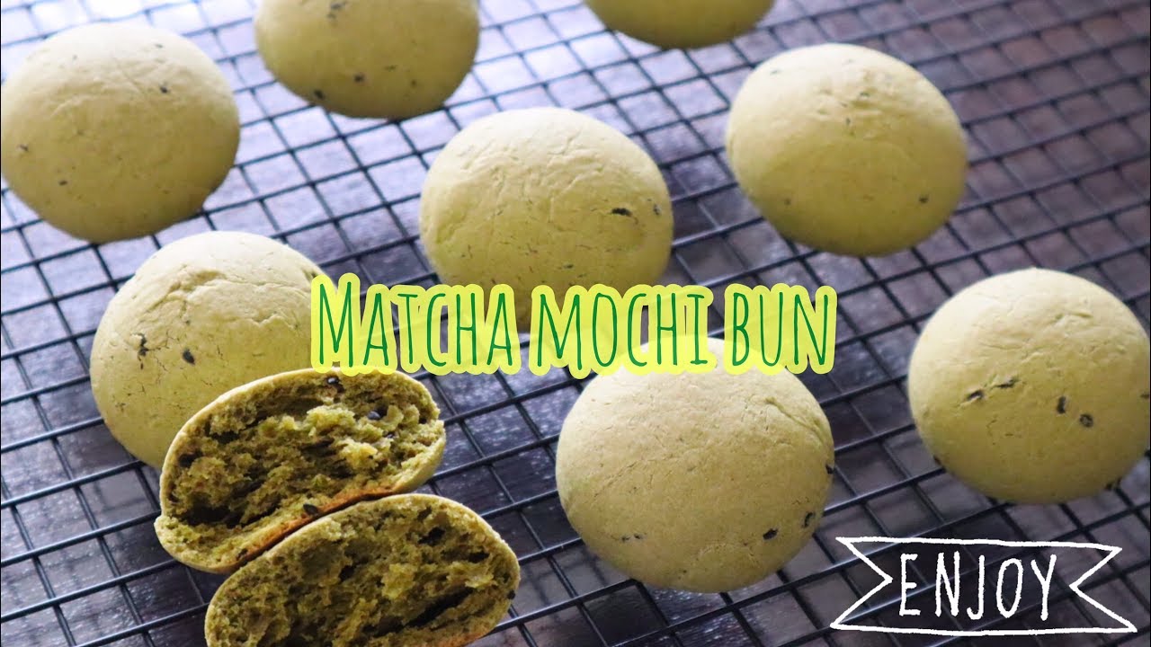 [ENG SUB]Matcha mochi bun recipe, also called dinosaur egg, great for ...