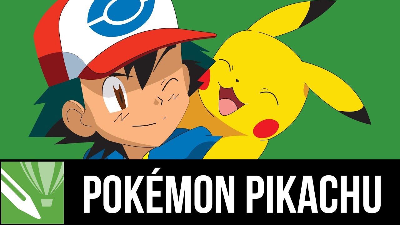 CorelDRAW Tutorial - Pokemon Pikachu Tracing - YouTube