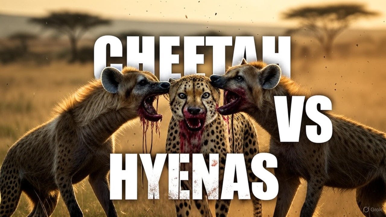 CHEETAH vs HYENAS: Who Wins? Speed Meets Brutal Power in the African ...
