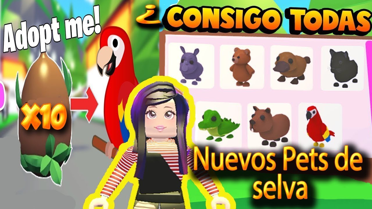 COMPRANDO 10 HUEVOS SELVA ADOPT ME ¿CONSEGUIRÉ EL LORO? 🦜 - YouTube