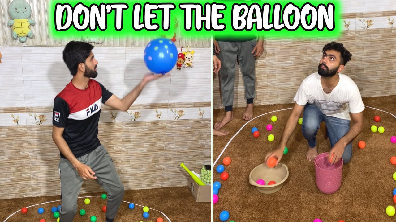 Don’t Let The Balloon Touch The Ground! 😆🎈 - YouTube
