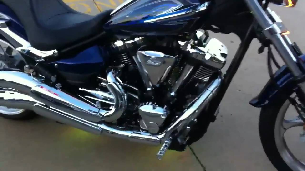 Custom 2010 Yamaha Raider with Reaper tips - YouTube