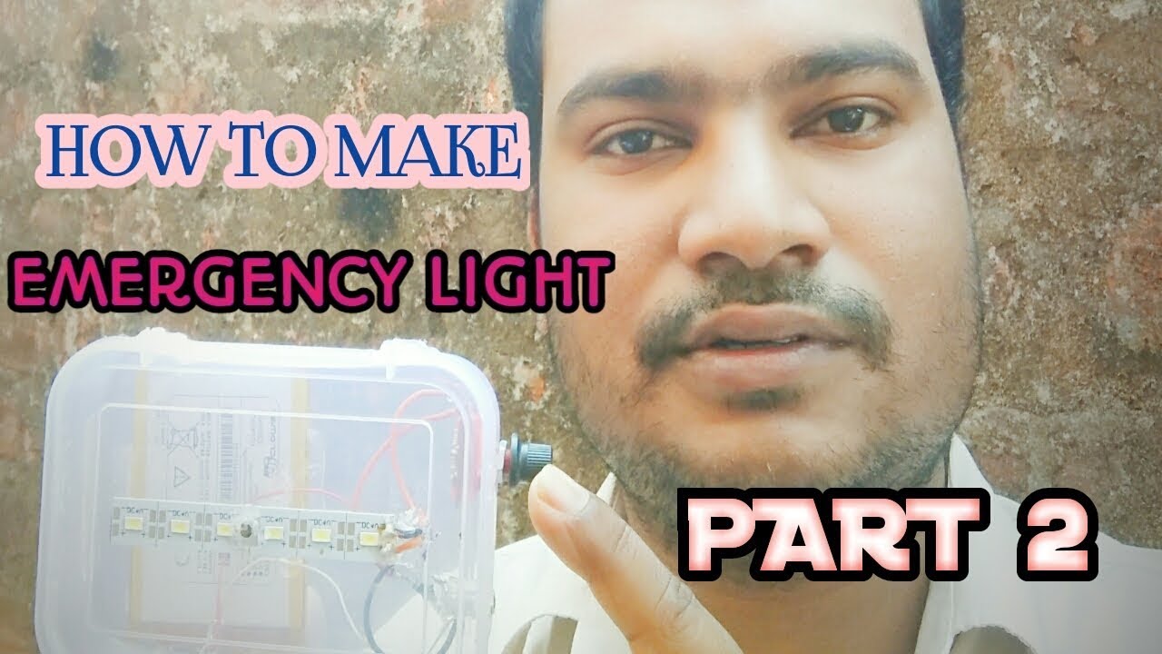 how to make simple emergency light?? use of mobile batteries. part-2 ...