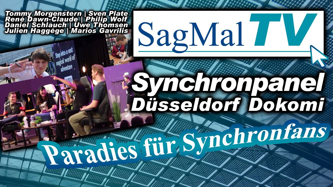 SagMalTV // Dokomi Synchronsprecher Panel 2023 (u.a. mit Tommy Morgenstern & Live-Kamehameha ...
