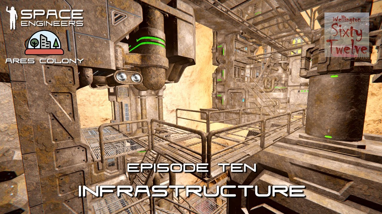 Ares Colony EP10 - Infrastructure (Space Engineers) - YouTube