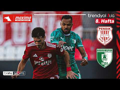 Pendikspor - Bodrumspor | 8. Hafta Maç ÖZETİ | Trendyol 1. Lig - 2026/27