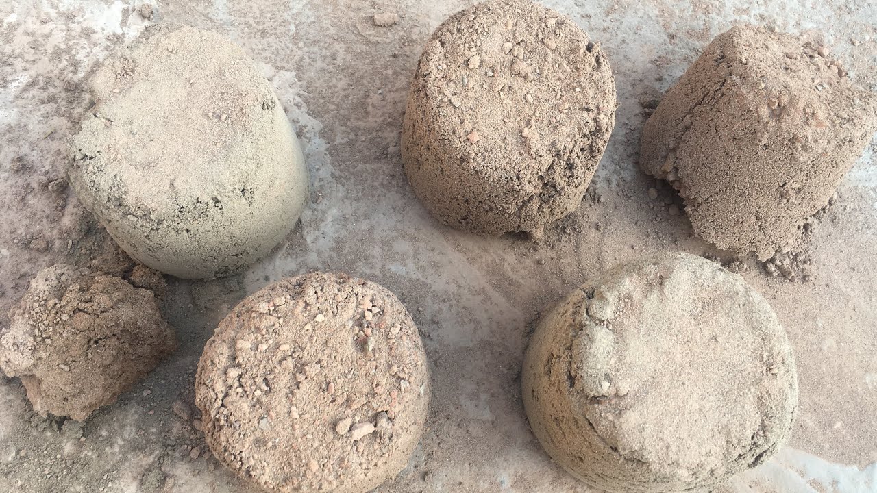 2 different textures special Crumbling video 🎉|Red dirt and cememt sand ...