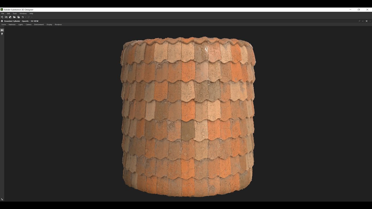 Roof tile material created in substance designer - YouTube