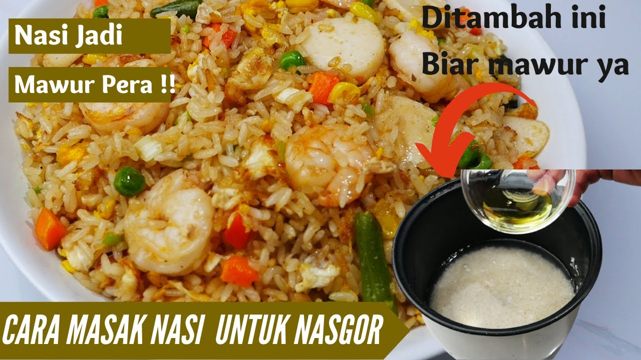 CARA MASAK NASI UNTUK NASI GORENG BIAR MAWUR DAN PERA ! - By Tomafery ...