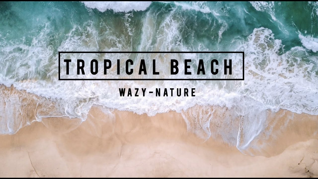 4K Tropical Beach - Relaxing Sea/Ocean Wave Sounds & Ultra HD Nature ...