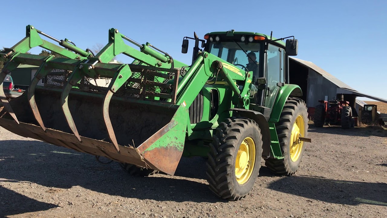 GH3878 2005 John Deere 7420 MFWD Tractor with John Deere 741 Loader ...