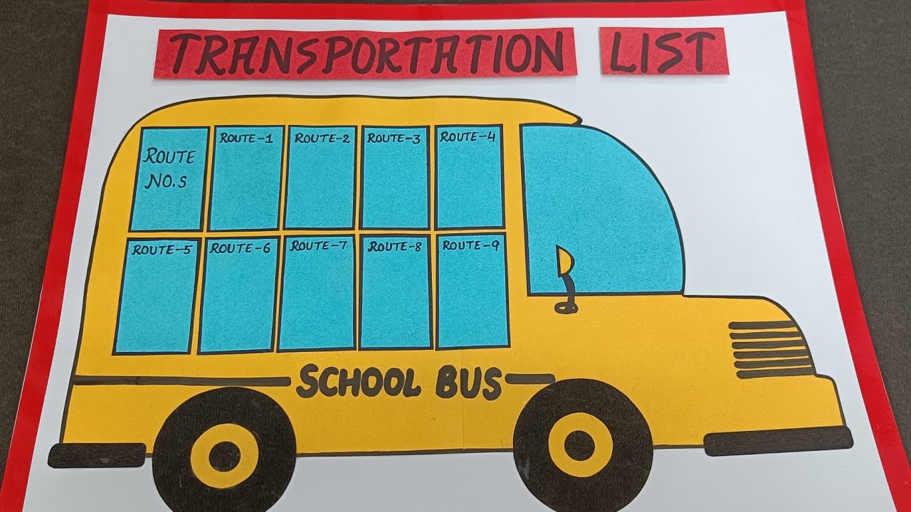 Bus Route Chart For School Transportation List Chart YouTube bus-route-chart-for-school-transportation-list-chart-youtube