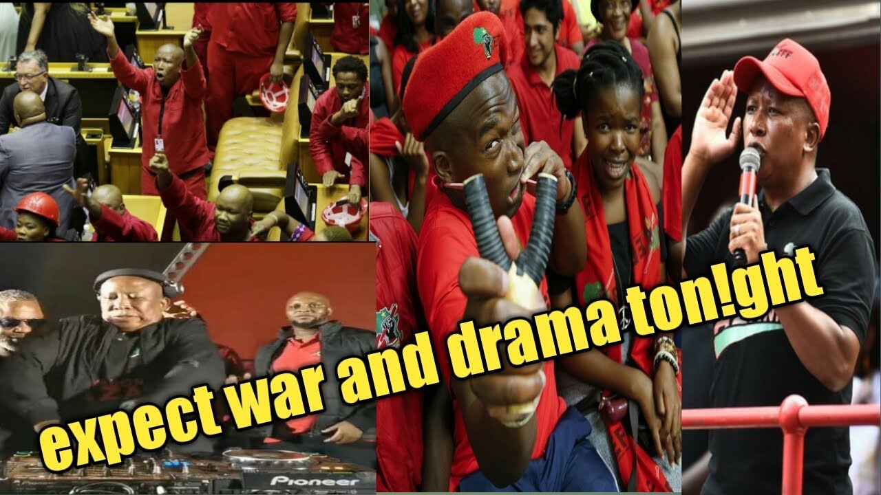 Expect violence and war from the EFF tonight - YouTube