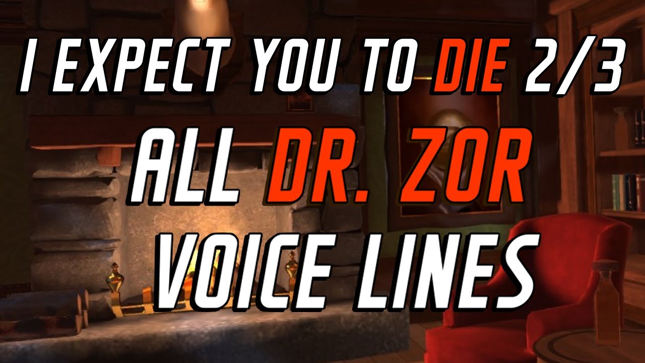 I Expect You To Die 2/3: All Dr. Zor voice lines - YouTube