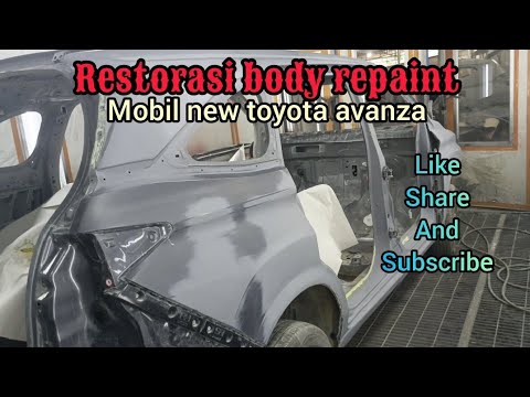 Restorasi body repaint mobil new toyota avanza - YouTube