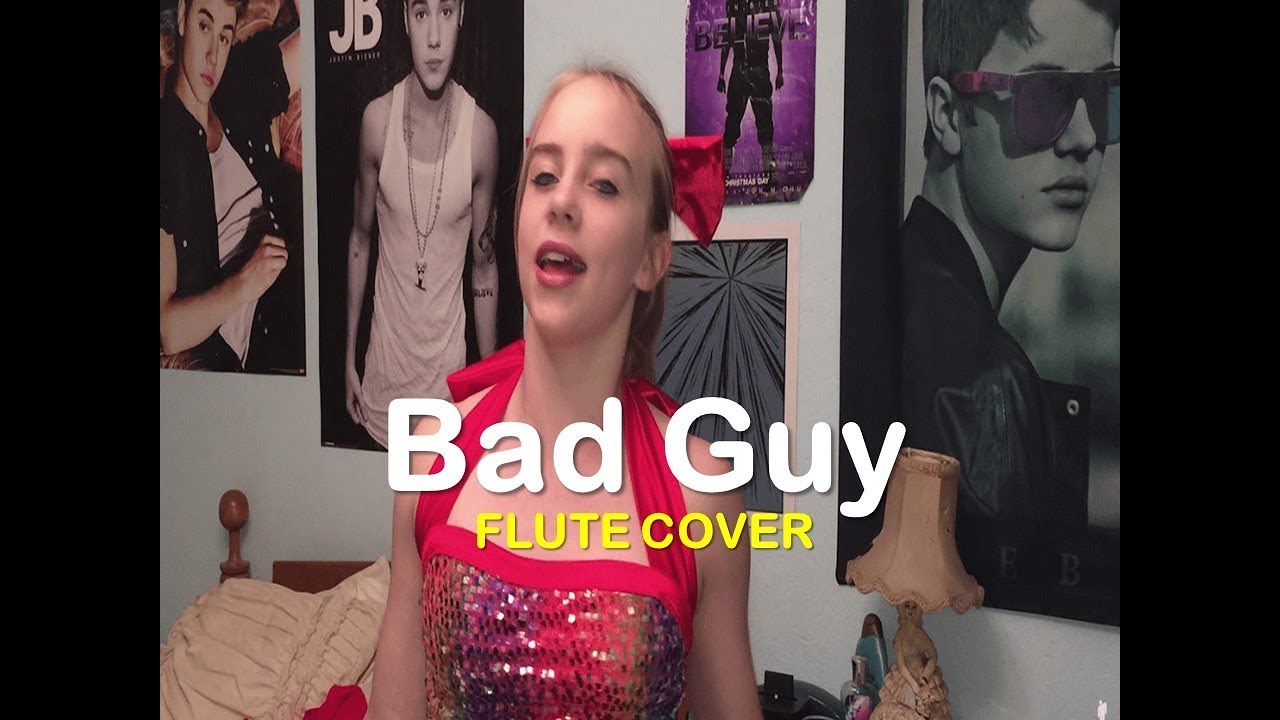 Billie Eilish - bad guy (with Justin Bieber) [FLUTE COVER - FLAUTA CON ...
