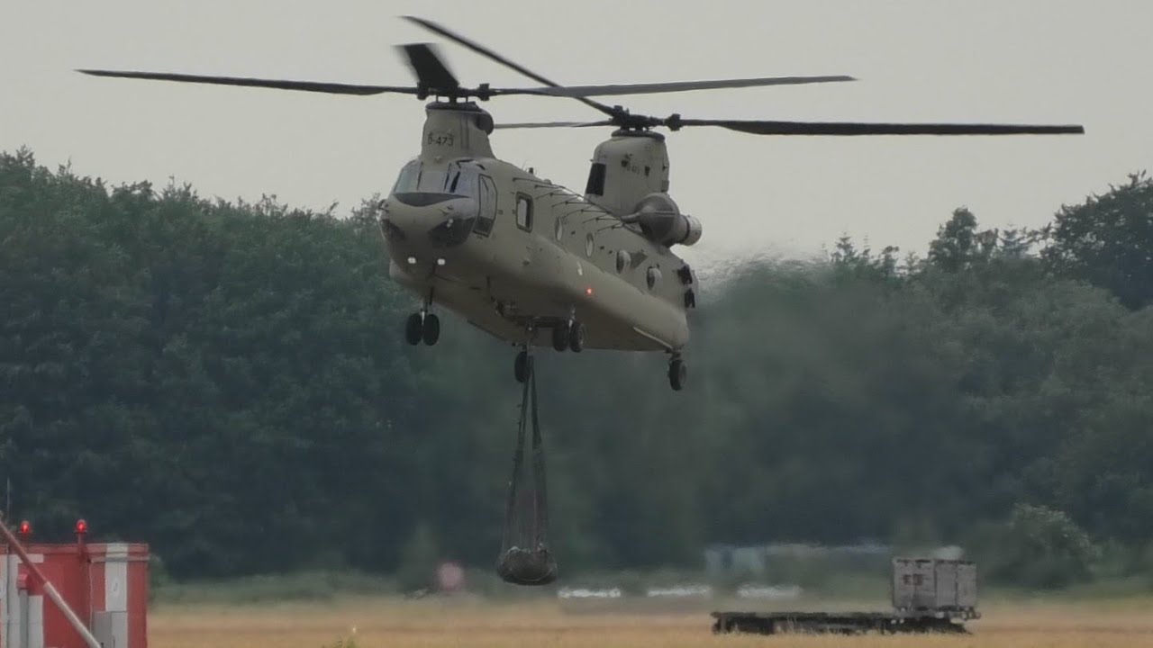 Royal Netherlands Air Force Chinook Sling Load Practice | Gilze Rijen ...