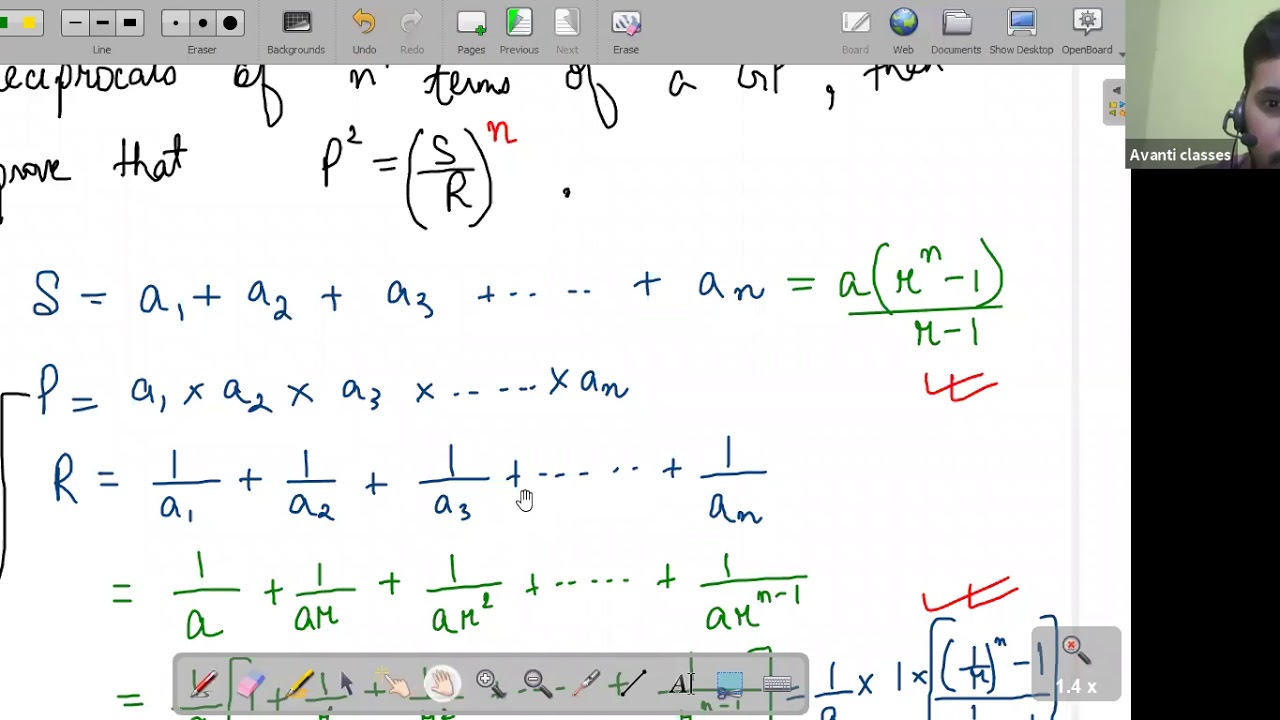 Class-11 Maths- Sequence and Series- Lecture 6(Concept of GM) - YouTube