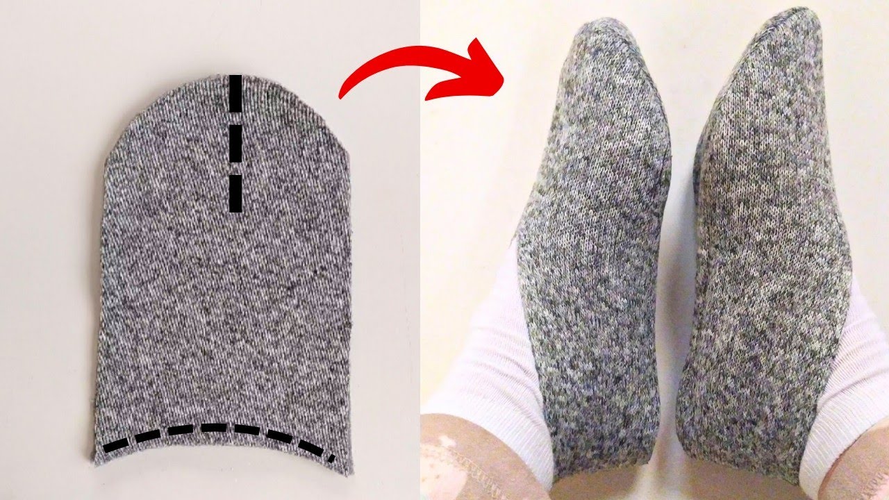 🔥How To Sew Socks/Slippers It's So Easy For Beginners.Sewing Tutorial ...