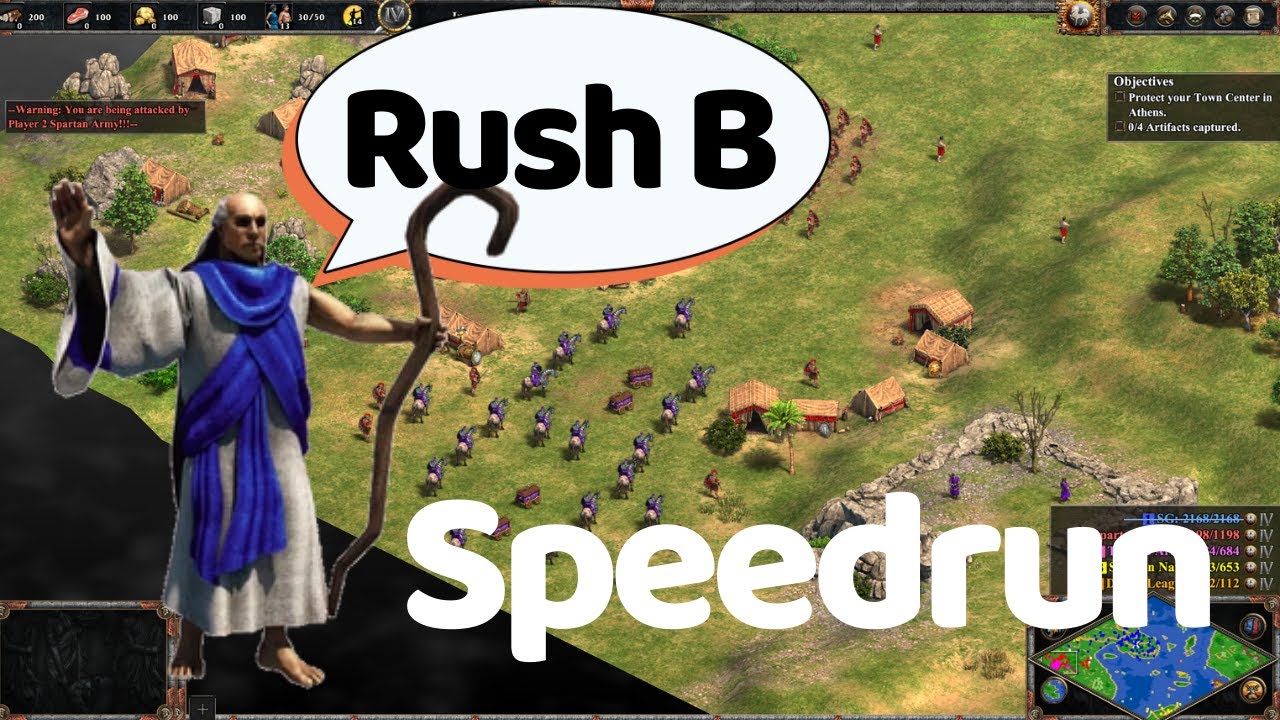 🏃‍♂️SPEEDRUN - The Siege of Athens AoE 2: Return of Rome - Glory of ...