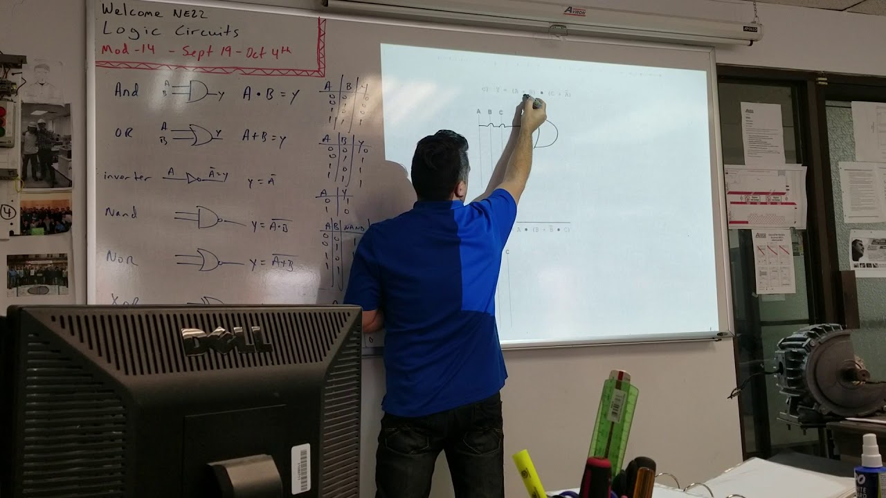 Drawing Logic Circuits from an equation - YouTube