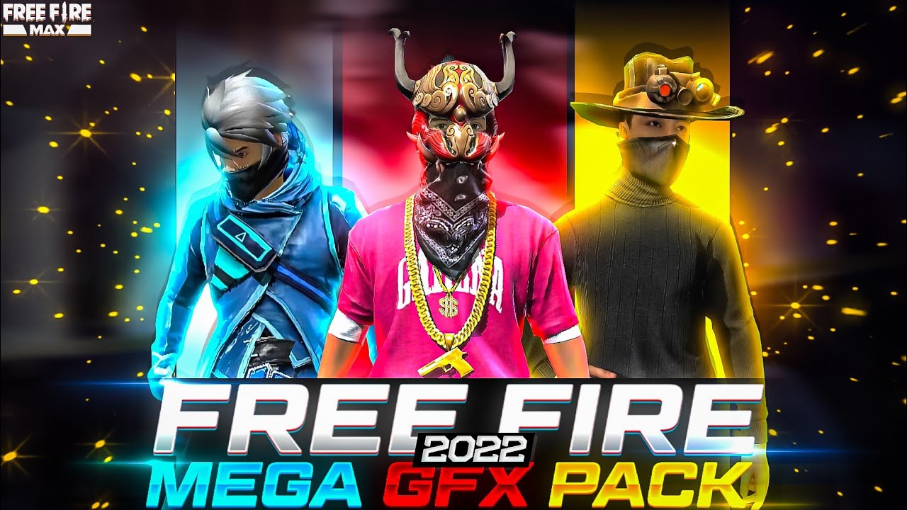 FREE FIRE MEGA GFX PACK 2022 || NEW HD FF RENDER, BACKGROUND || GAMING ...