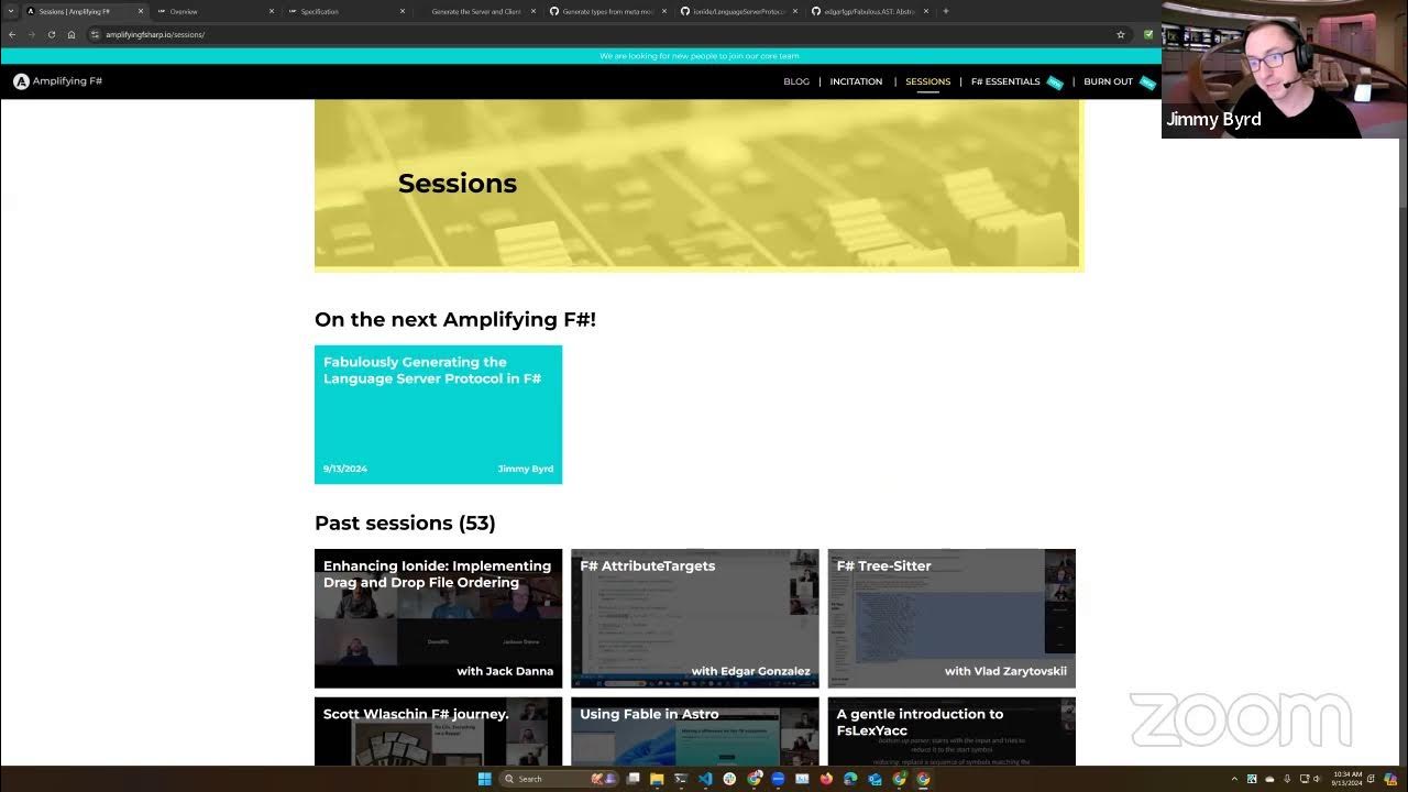 Fabulously Generating the Language Server Protocol in F# - YouTube