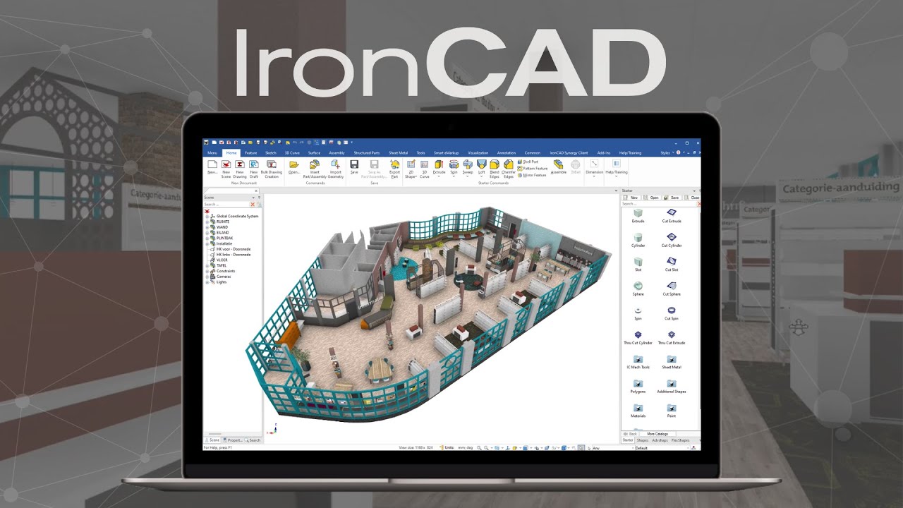 Walking through CAD design - IronCAD 2024 - YouTube