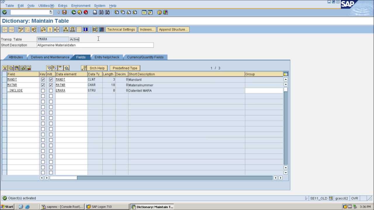 copying sap abap transparent table.wmv - YouTube