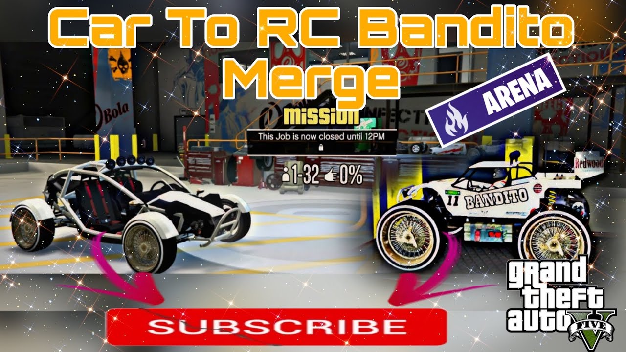 Car To RC Bandito Merge Gtav online - YouTube