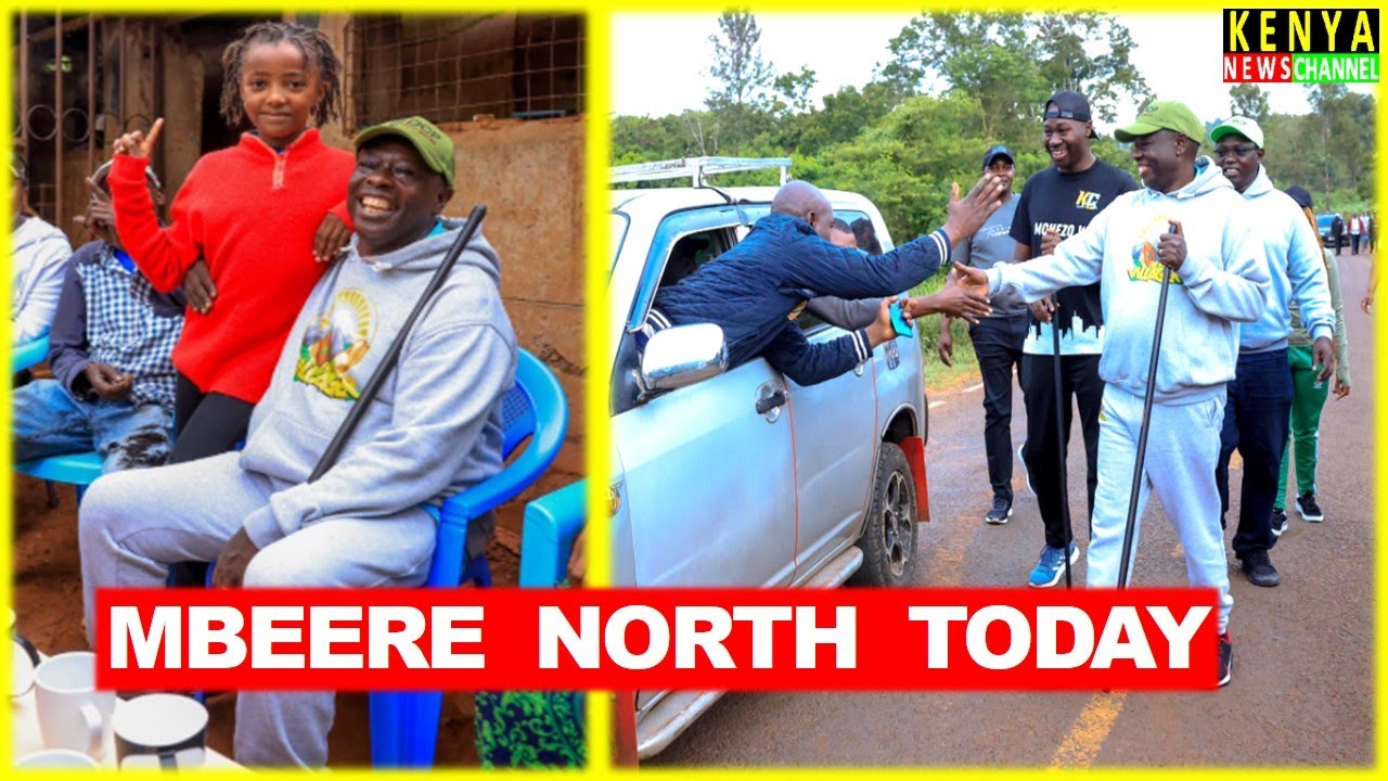 See what happened as Gachagua took a Morning Walk today in Mbeere North ...