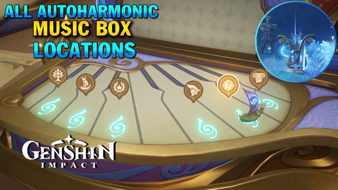 All Autoharmonic Music Box Locations - Fontaine - Genshin Impact 4.6 # ...